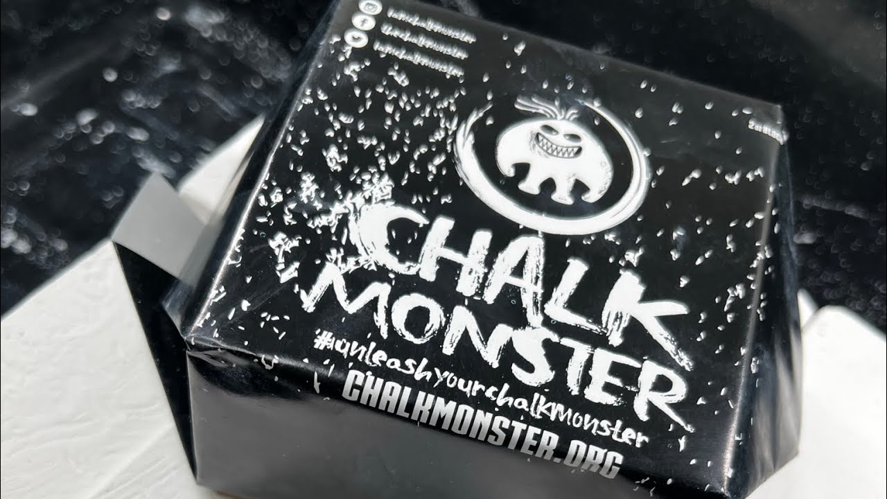 Fresh Gym Chalk ASMR | 8 Blocks of Chalk Monster | So Satisfying - YouTube
