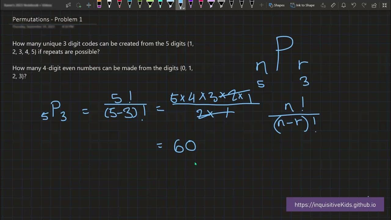 AMC8 Course | Permutations | Problem 1 - YouTube