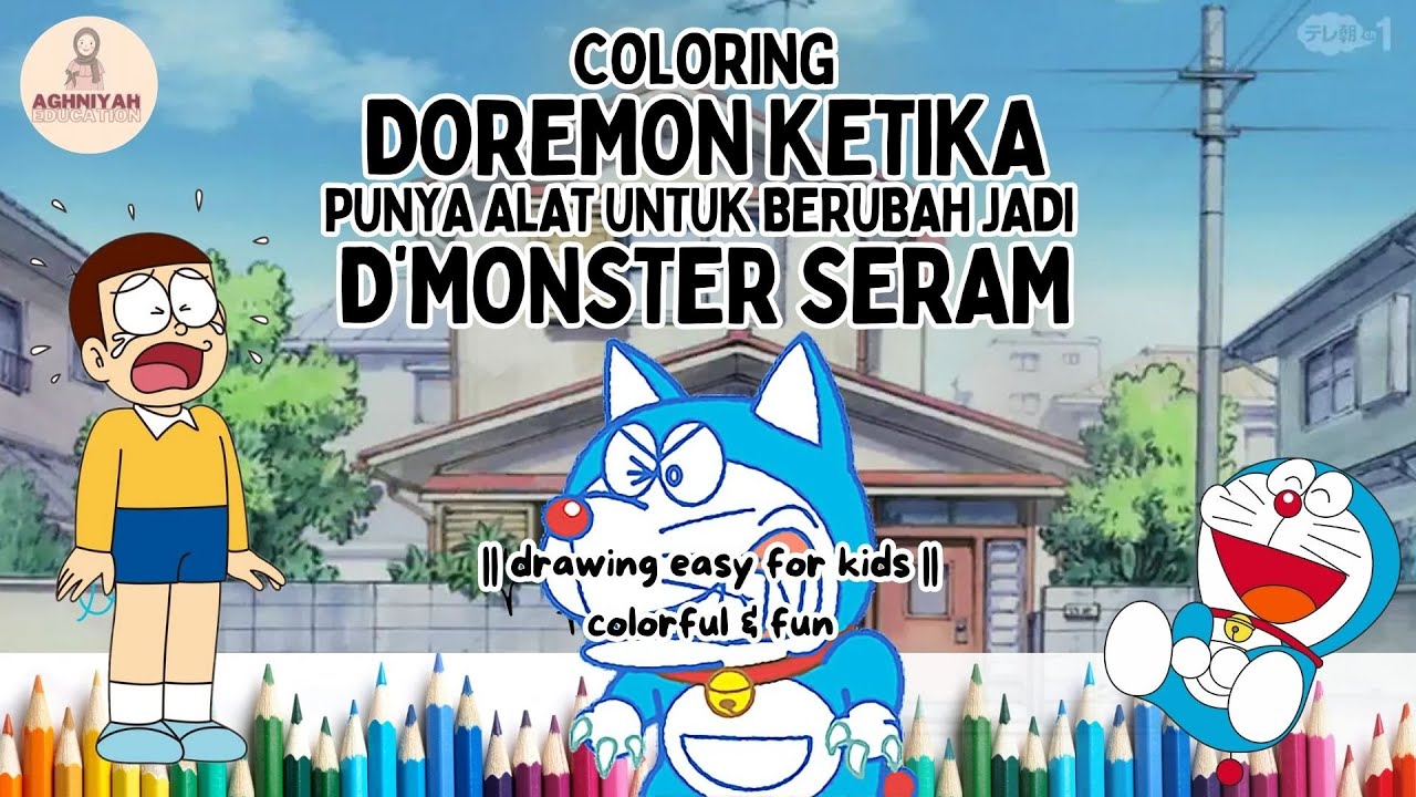COLORING DORAEMON KETIKA JADI SERAM, NOBITA JADI NANGIS - YouTube