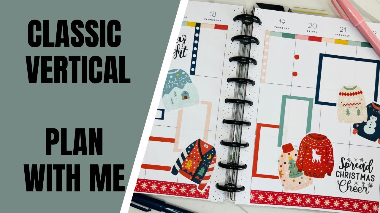 Happy Planner Classic Vertical | Plan with Me | Dec 16 - Dec 22 | ⁠KOAP ...