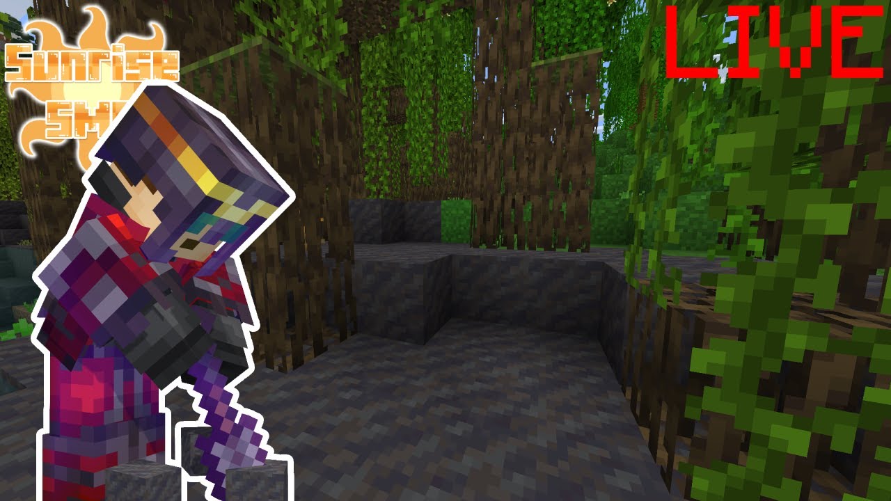 Collecting Mud and Stuff for my Mega Base on the Sunrise SMP - YouTube