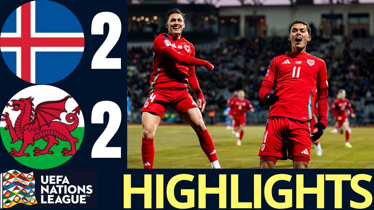 ICELAND VS WALES 2-2 All goals Extended Highlights | UEFA Nations ...