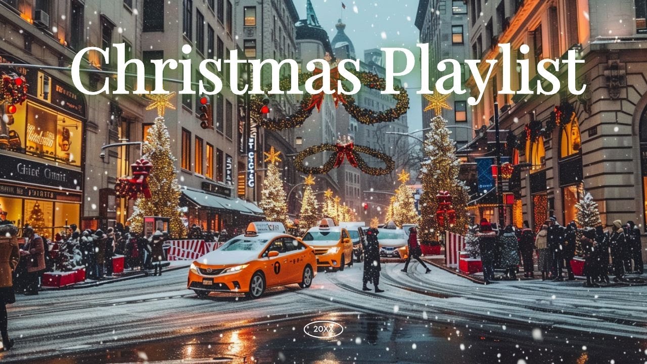 [playlist] 뉴욕 맨하튼에서 흘러나오는 크리스마스 재즈, 🌆, Christmas Night in New York🎷캐롤 ...