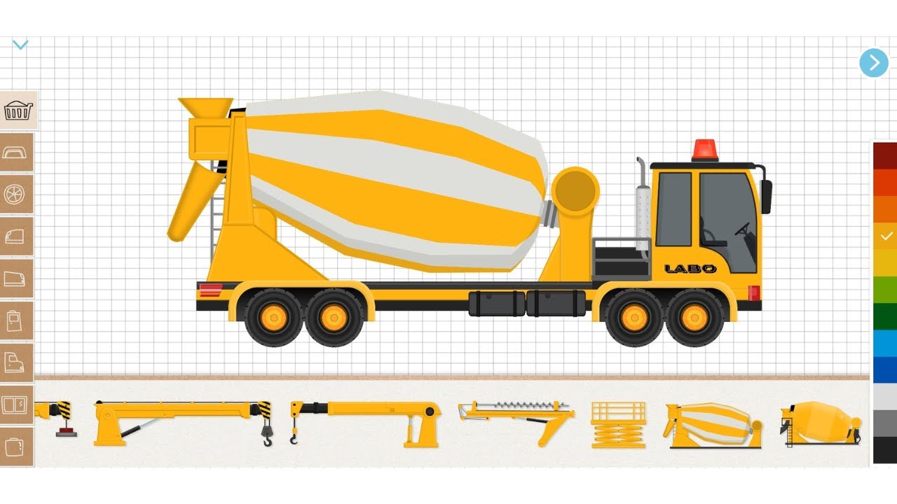 Build a Cement Mixer | Labo Construction Truck - YouTube