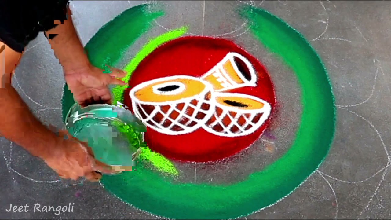 Galicha rangoli design for wedding. गालीचा Rangoli। - YouTube
