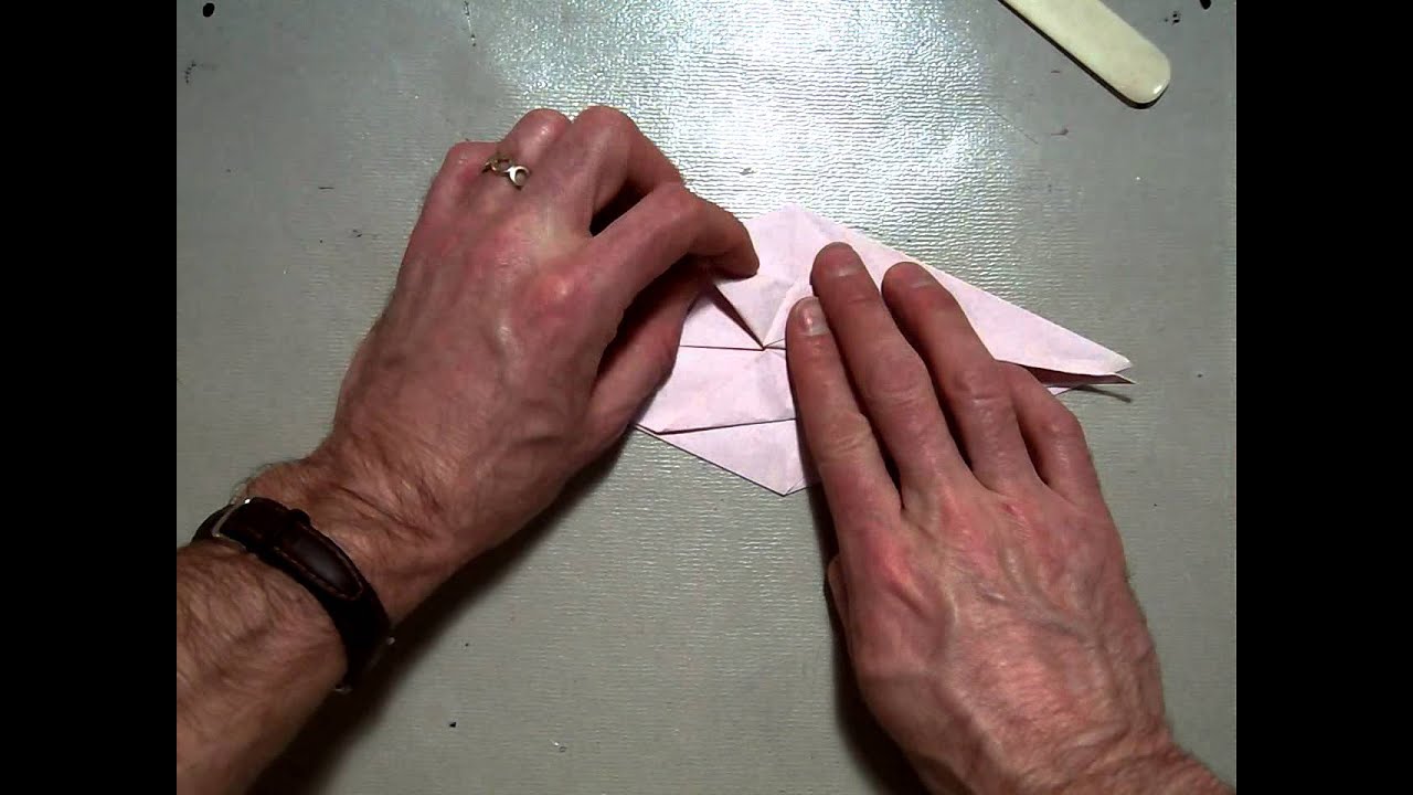 Origami Stork (Kasahara).MOV - YouTube