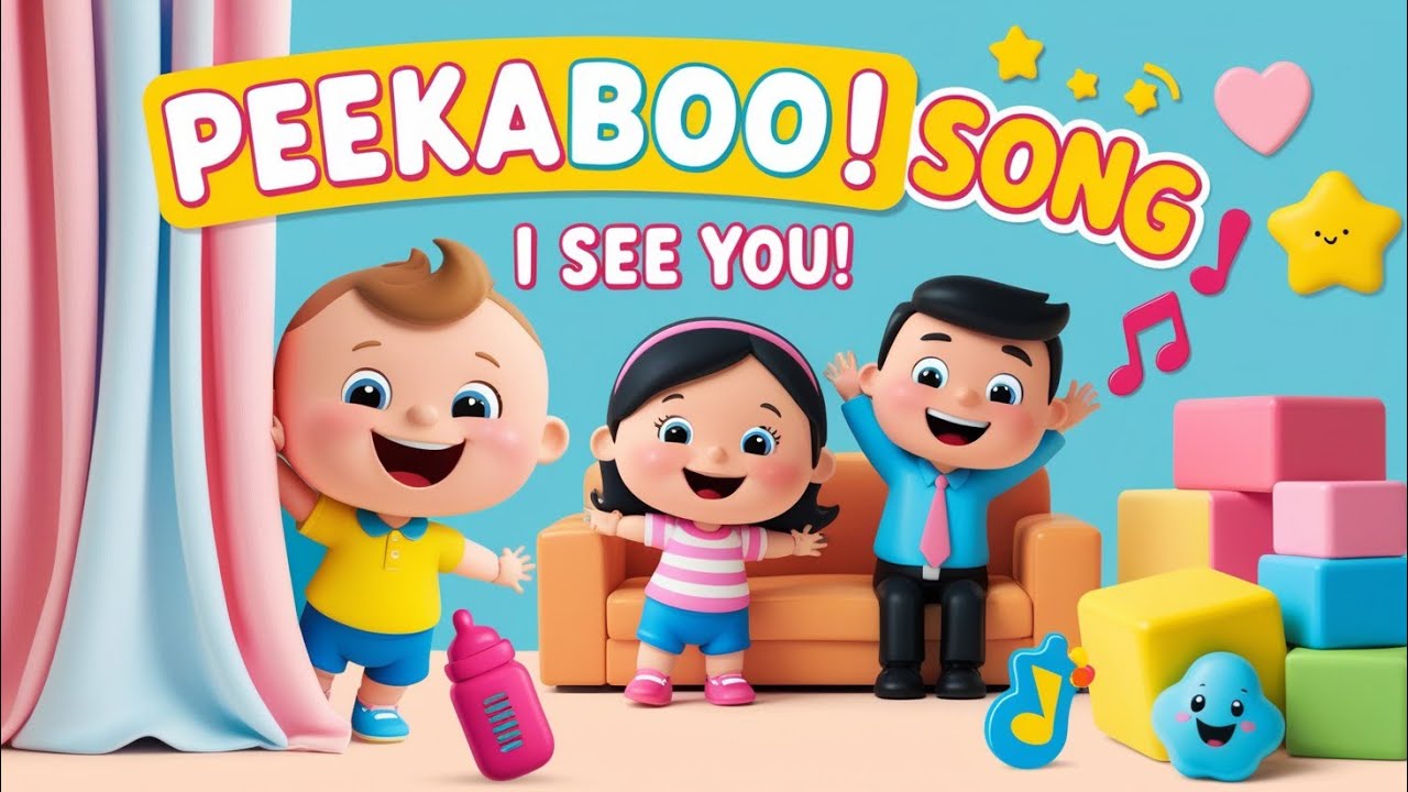 Peekaboo Song | Fun and Interactive Lyrics for Kids| poem for kids ...