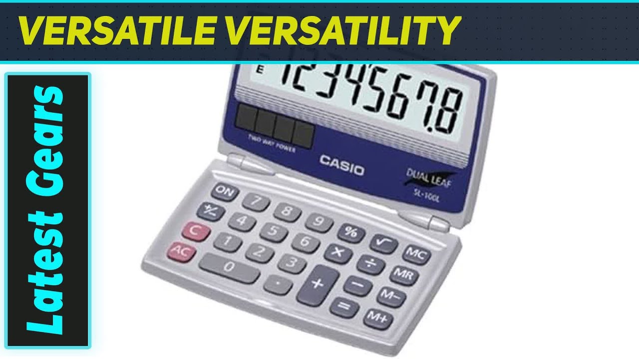 Casio SL-100L: The Best Portable Solar Calculator for Business & Travel ...