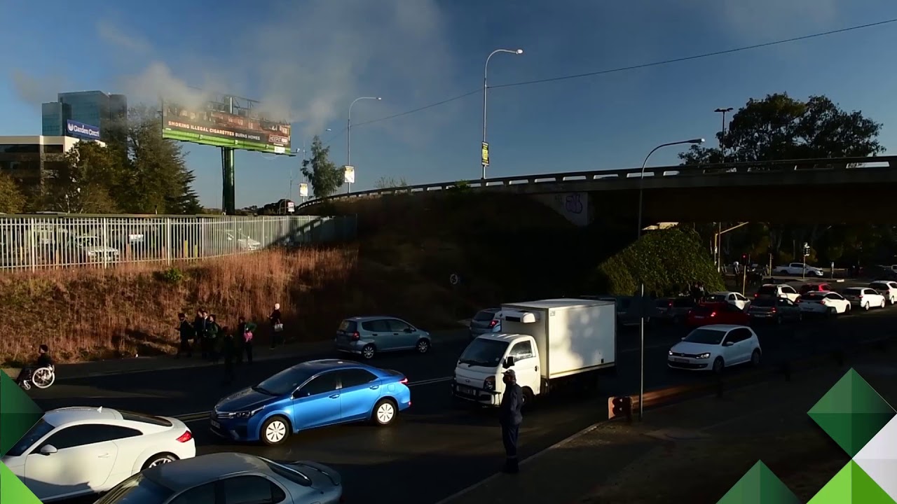 BAT Burning Billboard, Johannesburg - YouTube
