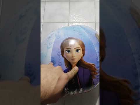 unboxing new Frozen 2 beach ball