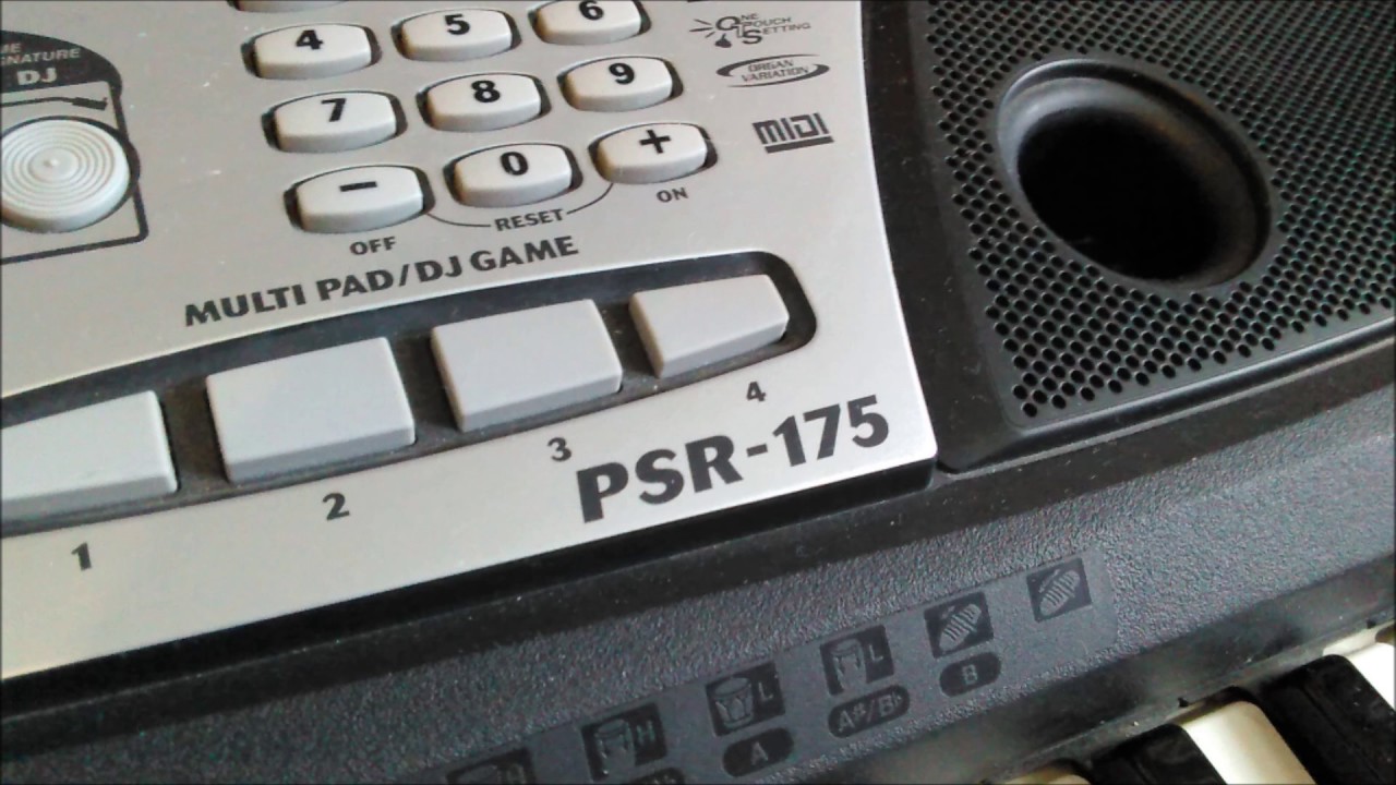 Yamaha Psr-175 Multitrack recording - YouTube