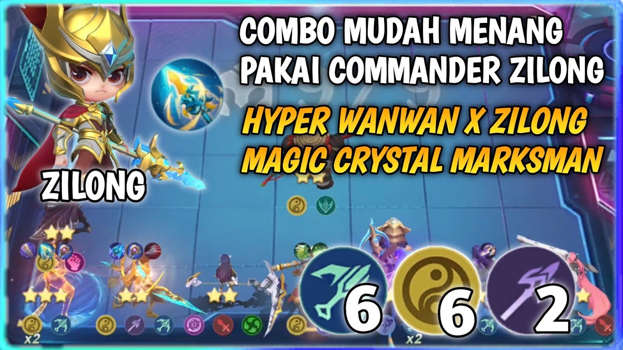COMBO MUDAH MENANG PAKAI COMMANDER ZILONG | HYPER WANWAN X ZILONG MAGIC ...