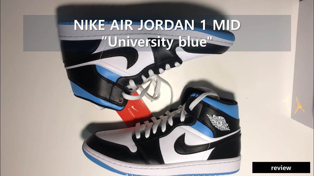 에어조던 1 미드 "유니버시티 블루" 리뷰 - NIKE AIR JORDAN 1 MID "university blue ...