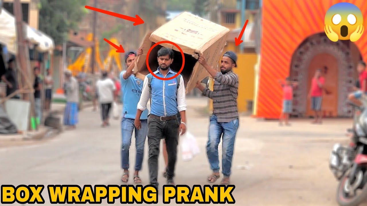 Box Wrapping People Prank! - Best Pranks Of 2022 || MOUZ PRANK - YouTube