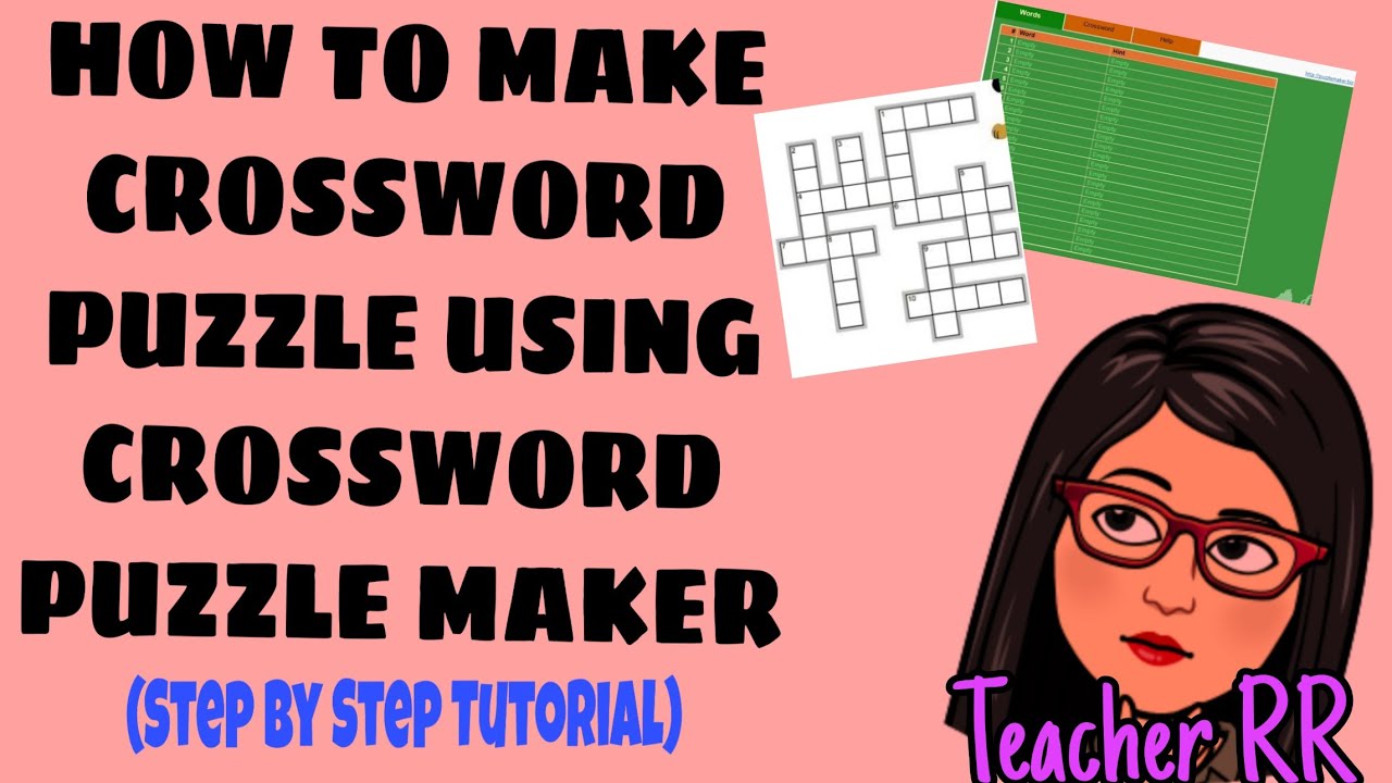 HOW TO MAKE CROSSWORD PUZZLE USING CROSSWORD PUZZLE MAKER step By Step HOW TO MAKE CROSSWORD PUZZLE USING CROSSWORD PUZZLE MAKER step By Step