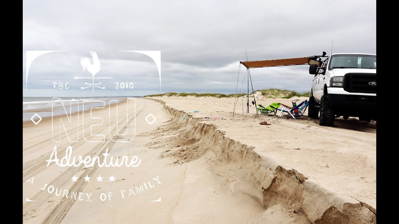 Fort Fisher Beach Driving! Ford F-250 in the Sand!! First time using ...
