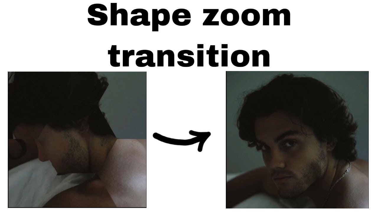 How to do a shape zoom transition in video star - YouTube