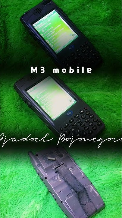 PDA barcode scanner M3 mobile - YouTube