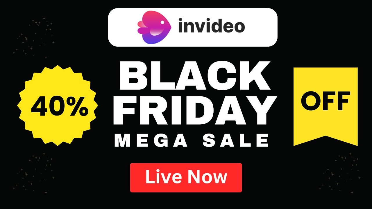 40% OFF InVideo Black Friday and Cyber Monday Sale 2024 - YouTube
