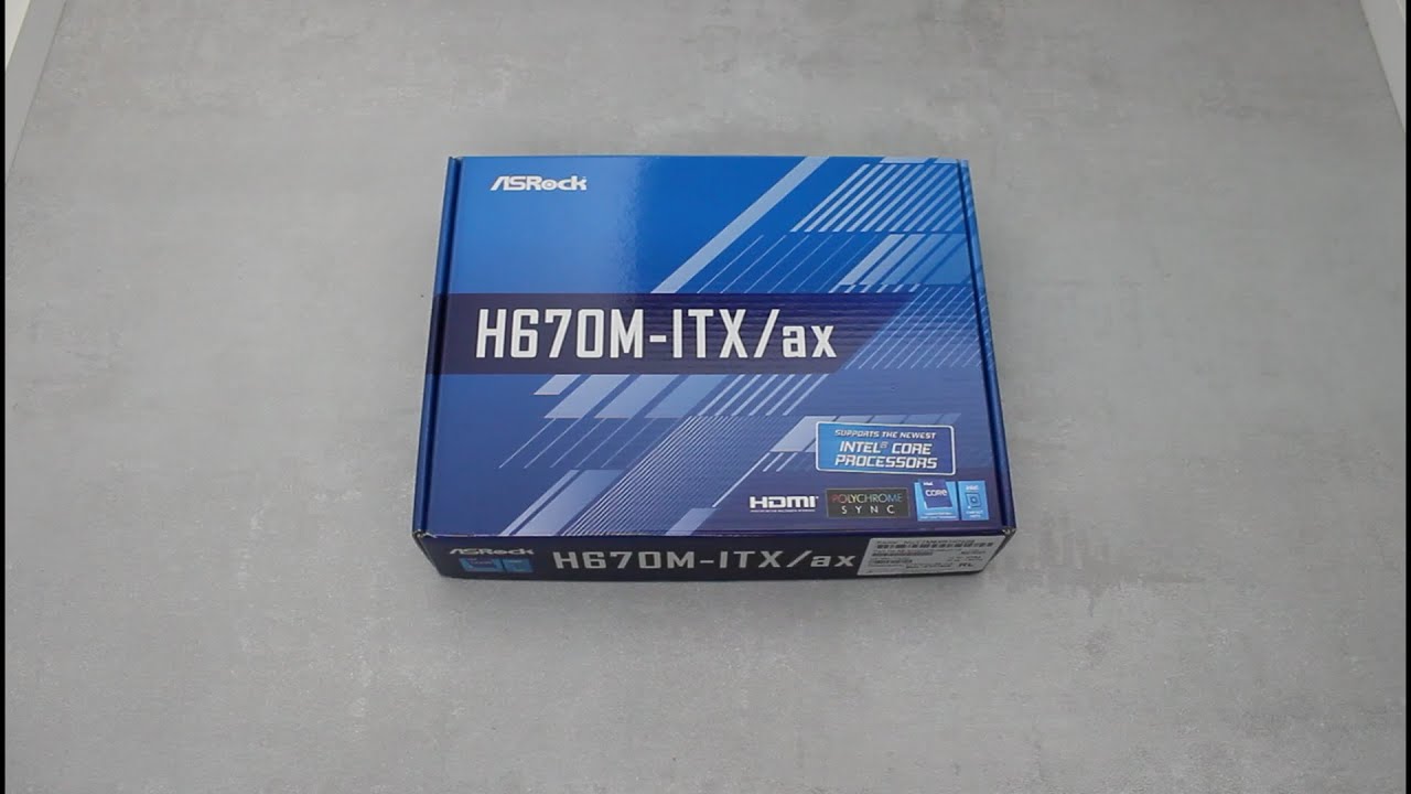 Motherboard ASRock H670M ITX/ax - Nice mini Itx Board - YouTube