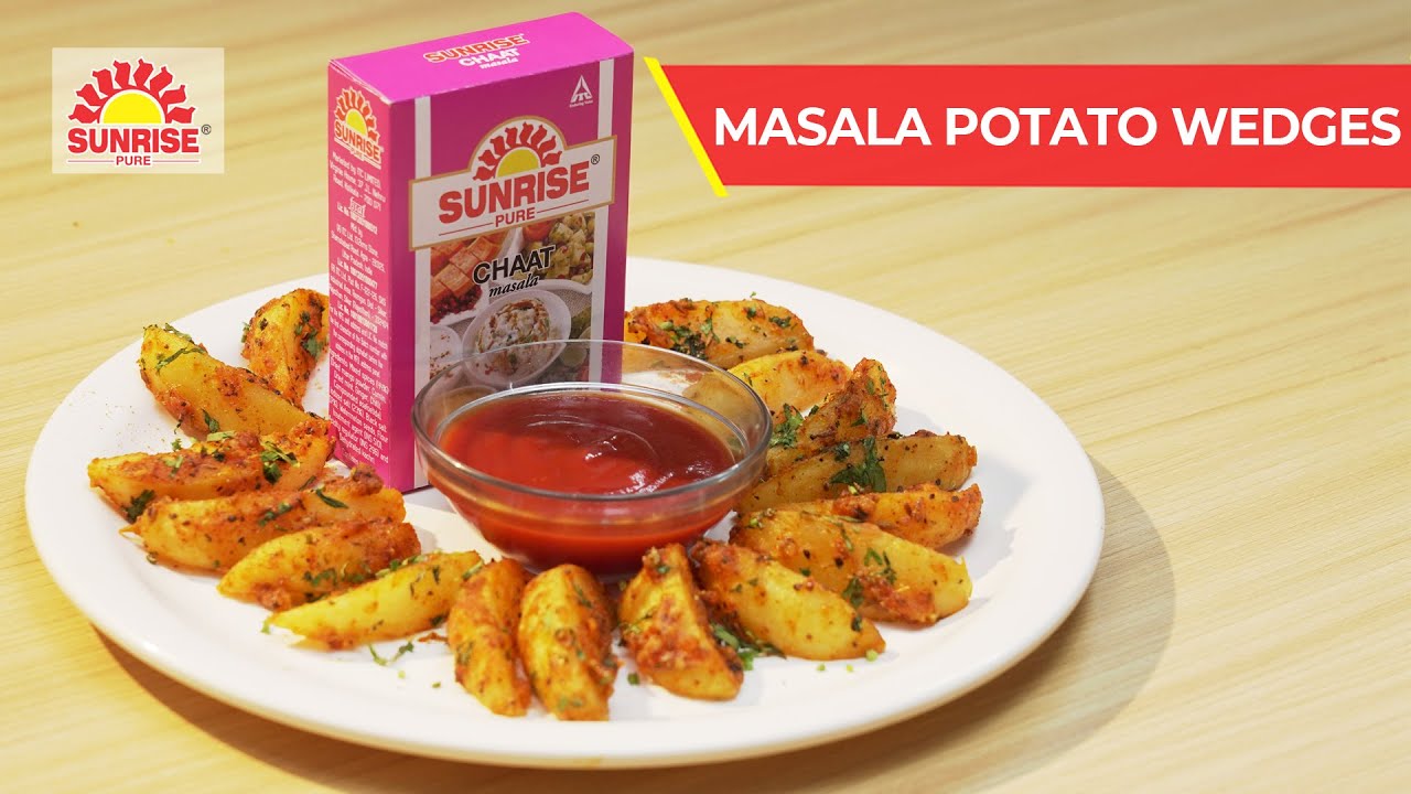 Easy Masala Potato Wedges Recipe | Crispy & Spicy Potato Wedges | Chaat ...