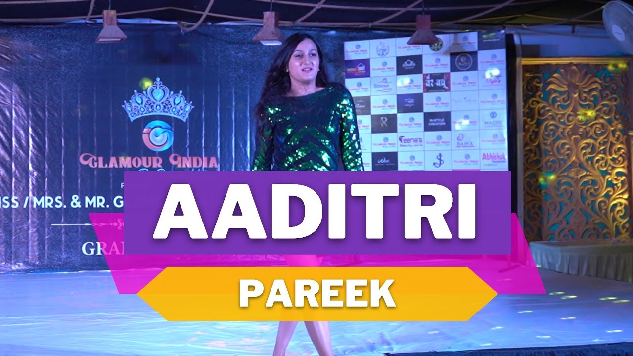 Aaditri Pareek Talent Round Performance | The Glamour Rajasthan | - YouTube