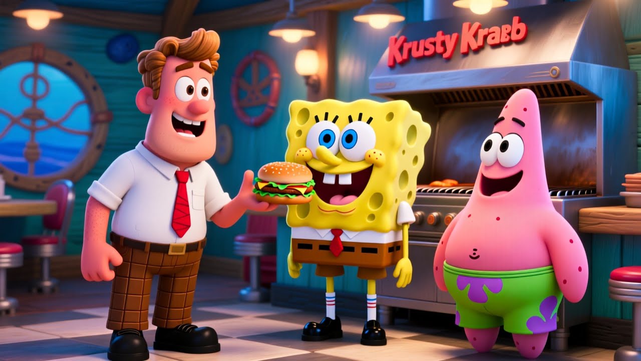 SpongeBob & Patrick Meet Squidward’s Prankster Dad! 🤪 | SpongeBob's ...