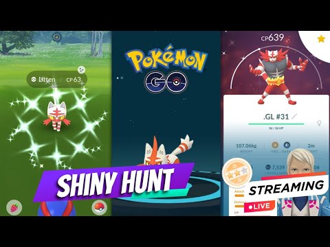 Pokémon GO Live 🔴 | Shiny Litten Community Day | Road to 16k... - YouTube
