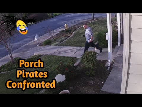 Porch Pirates Caught And Confronted | Package Thieves Fails Caught On ...