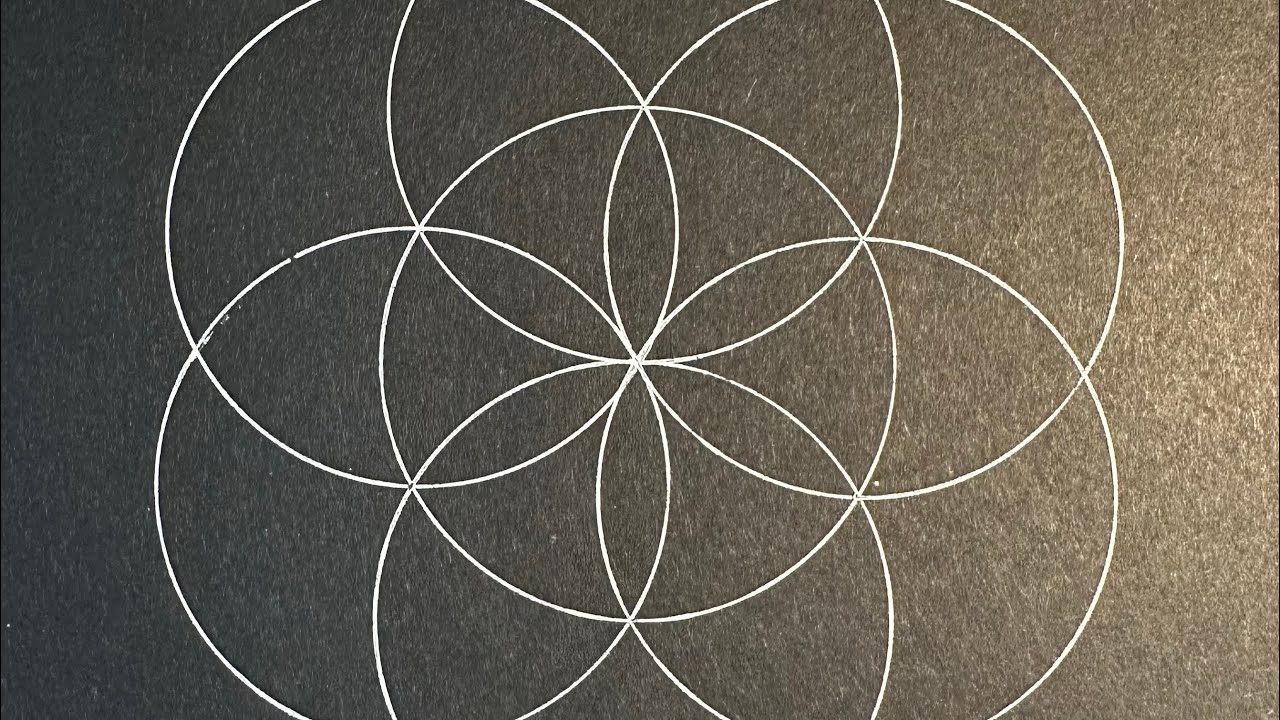 How to draw the Seed of Life - YouTube