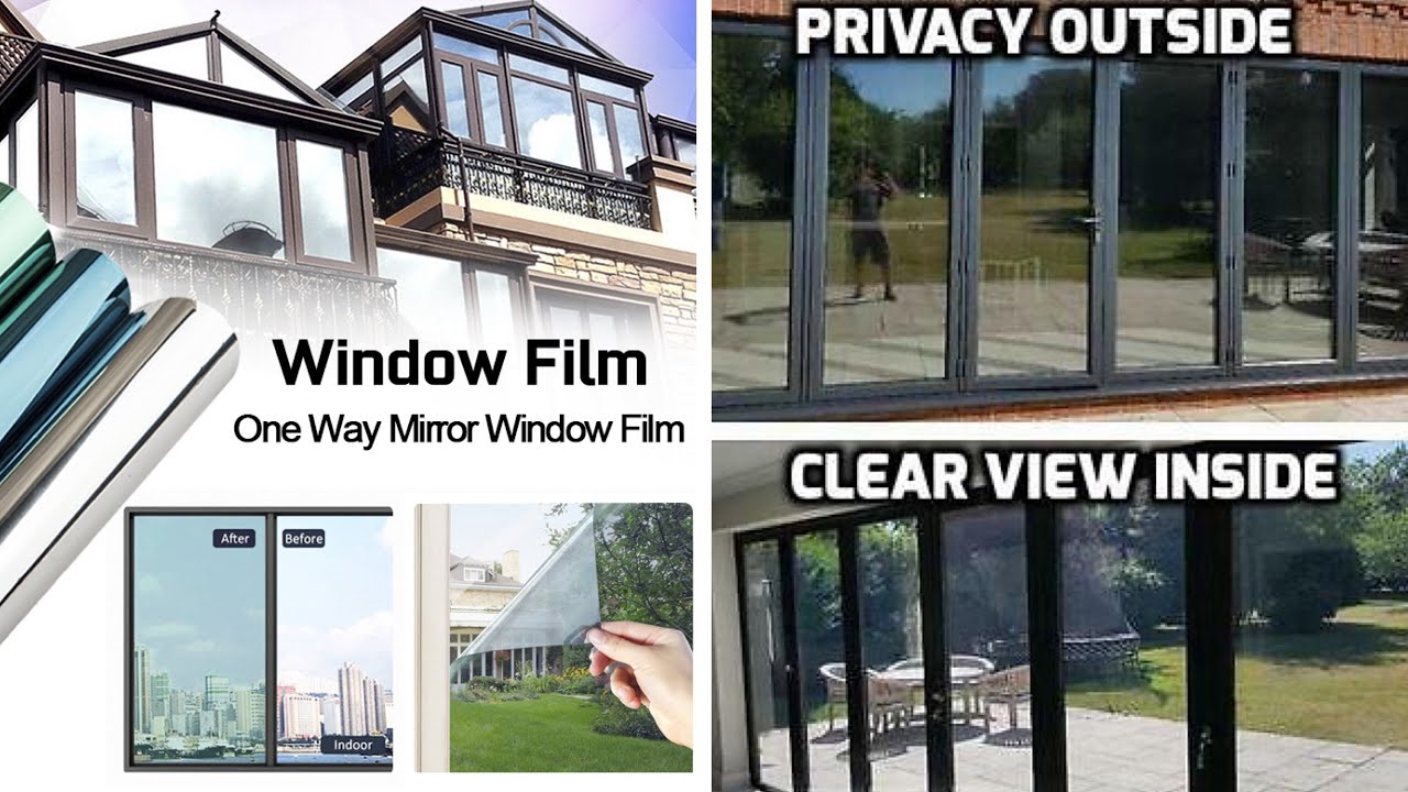 Reflective window solar film- mirror chrome - one way mirror - more ...