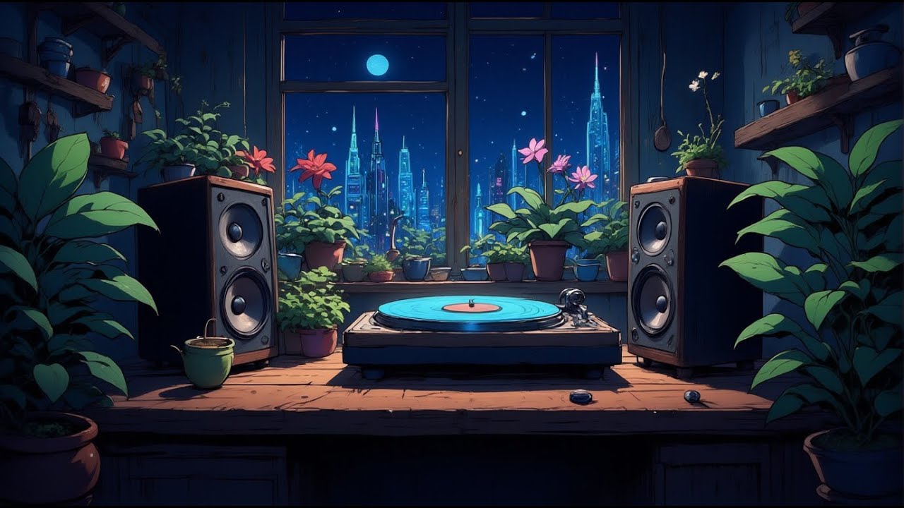 Midnight Vinyl Vibes — Lo-fi Chill Session 🌙🎶 - YouTube