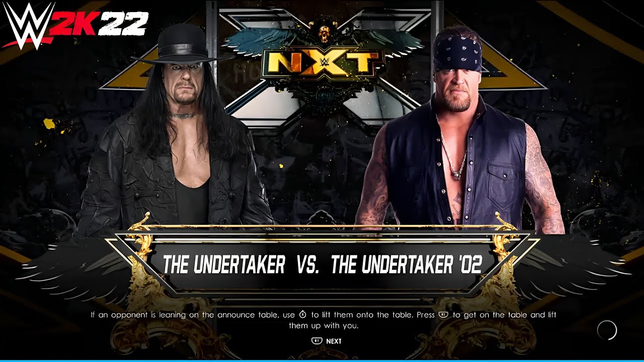 WWE 2K22 | THE UNDERTAKER VS. THE UNDERTAKER"02" | Gameplay - YouTube
