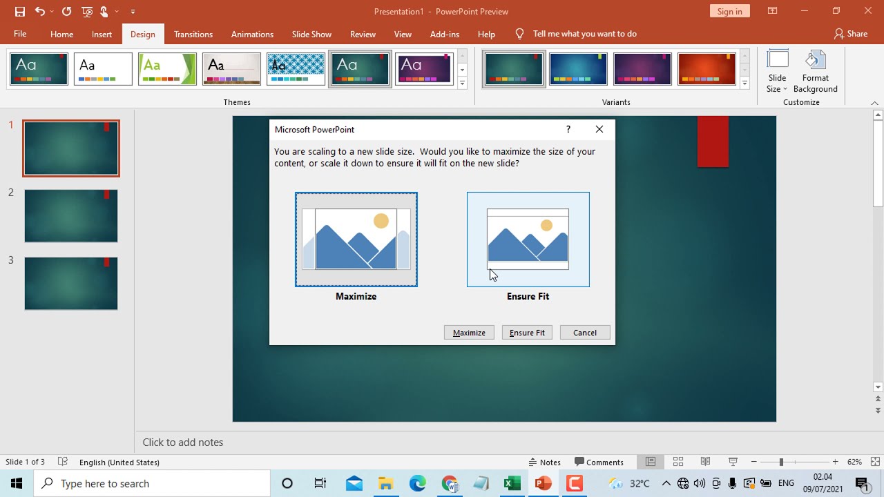 Cara Mengatur Ukuran Kertas Dan Margin Di Power Point Untuk Presentasi ...