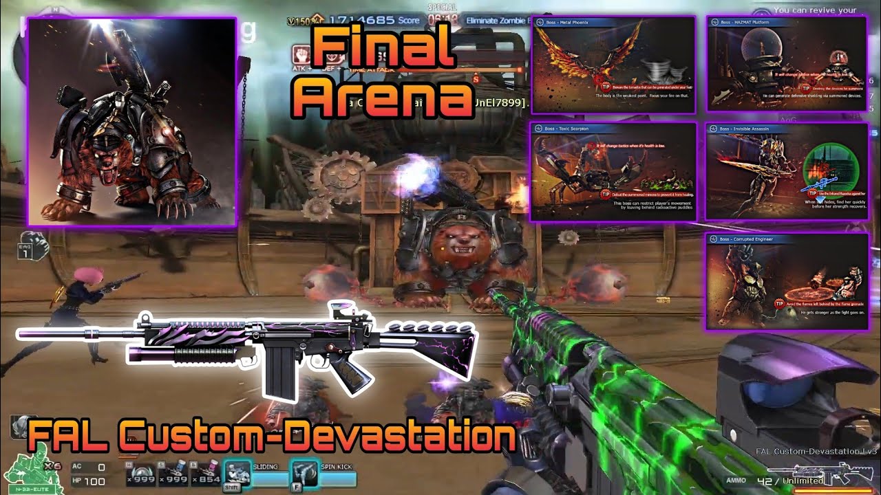 FAL Custom-Devastation Lvl 3 | Final Arena (HARD) Gameplay | Crossfire ...