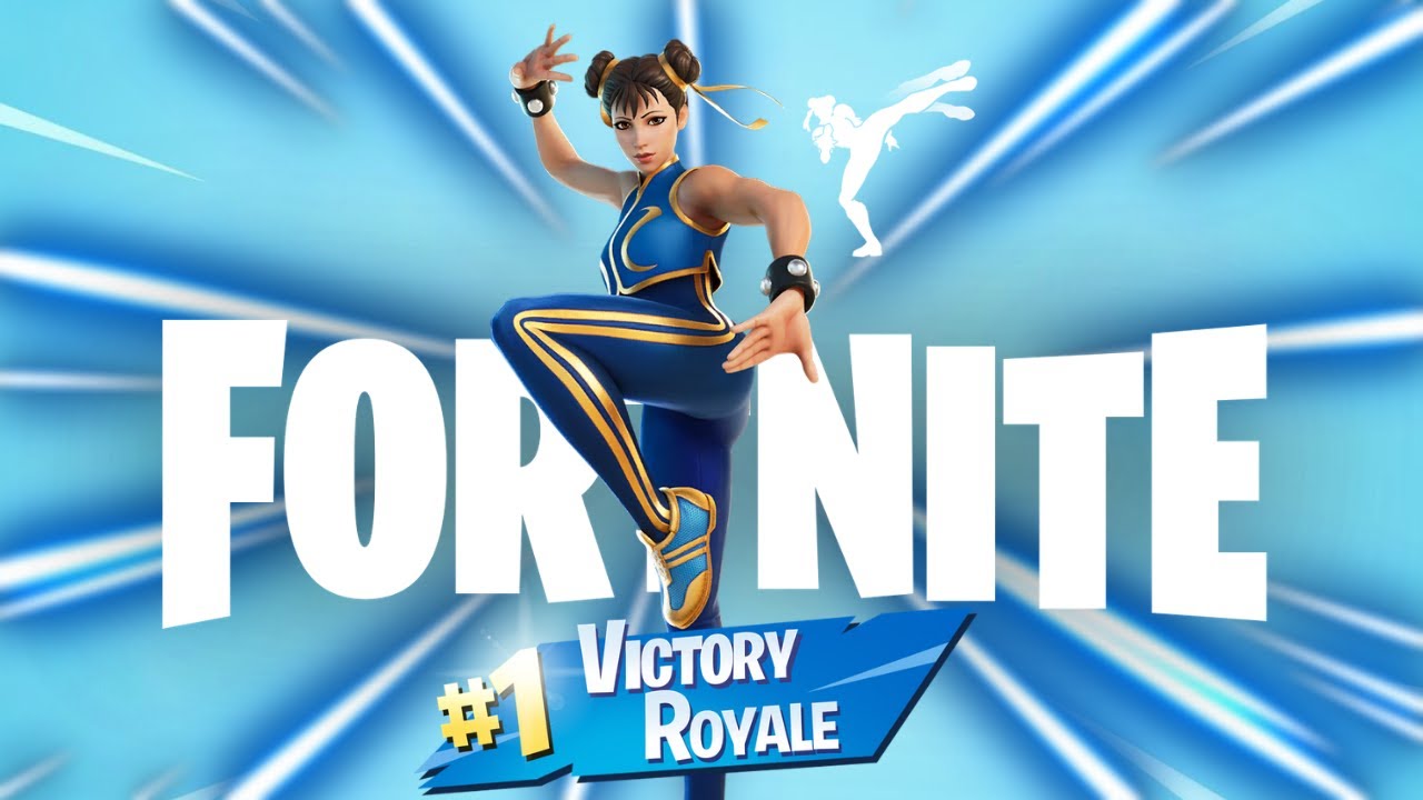 Chun-Li Skin Victory Royale (Fortnite Chun-Li Skin Gameplay) Chun-Li ...
