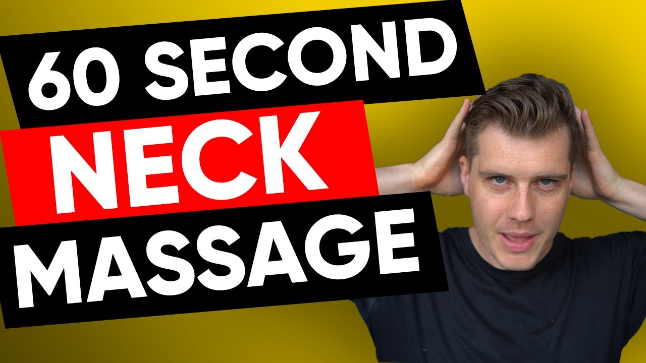Self Neck Massage To FIX Neck Pain & Tension (60 Seconds) - YouTube