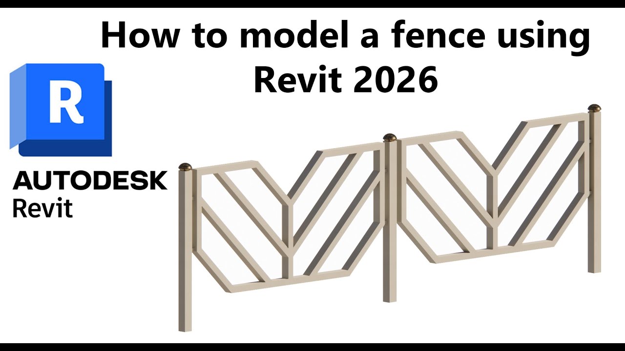 How to model a fence using Revit 2026 - YouTube