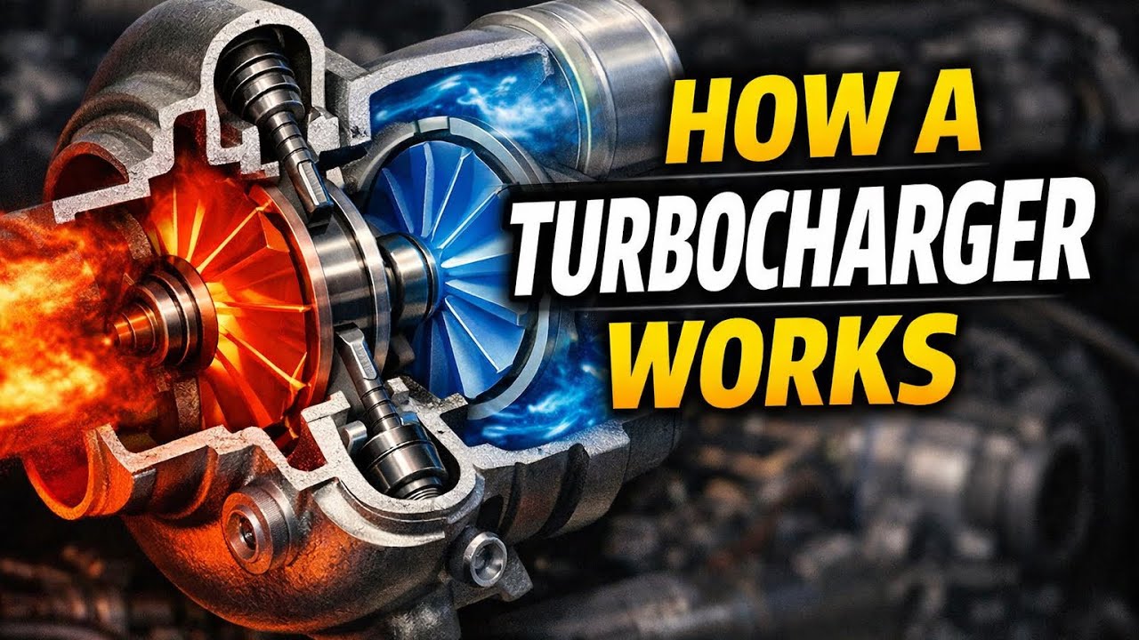 How a turbocharger works (simple explanation) - YouTube