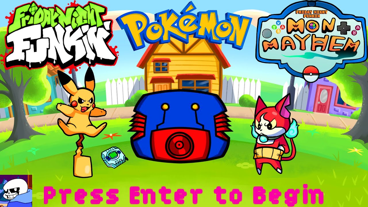 FNF POKEMON PIKACHU MON-MAYHEM #pokemon #pikachu - YouTube