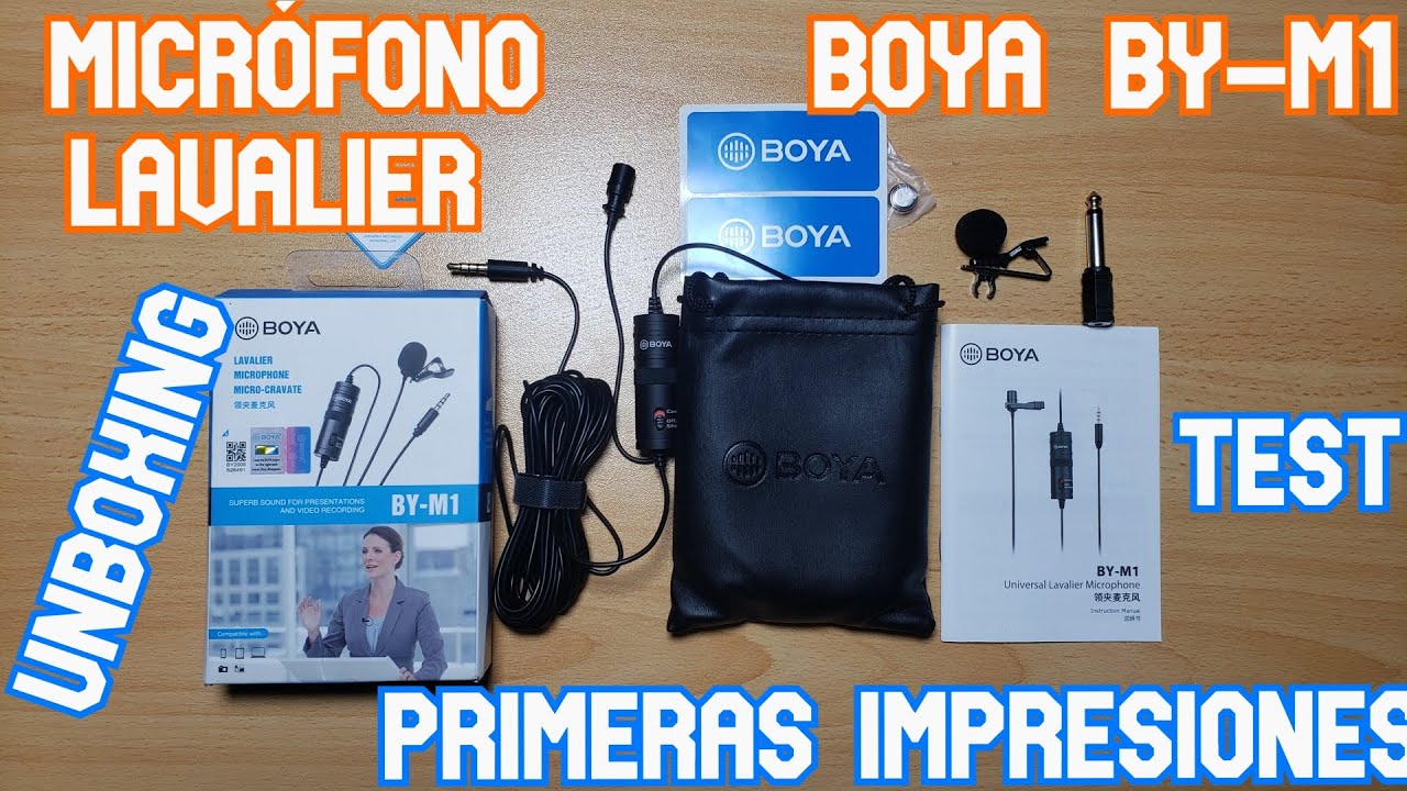 ¡Mira este video antes de comprarlo! BOYA BY-M1- Unboxing, Test y ...