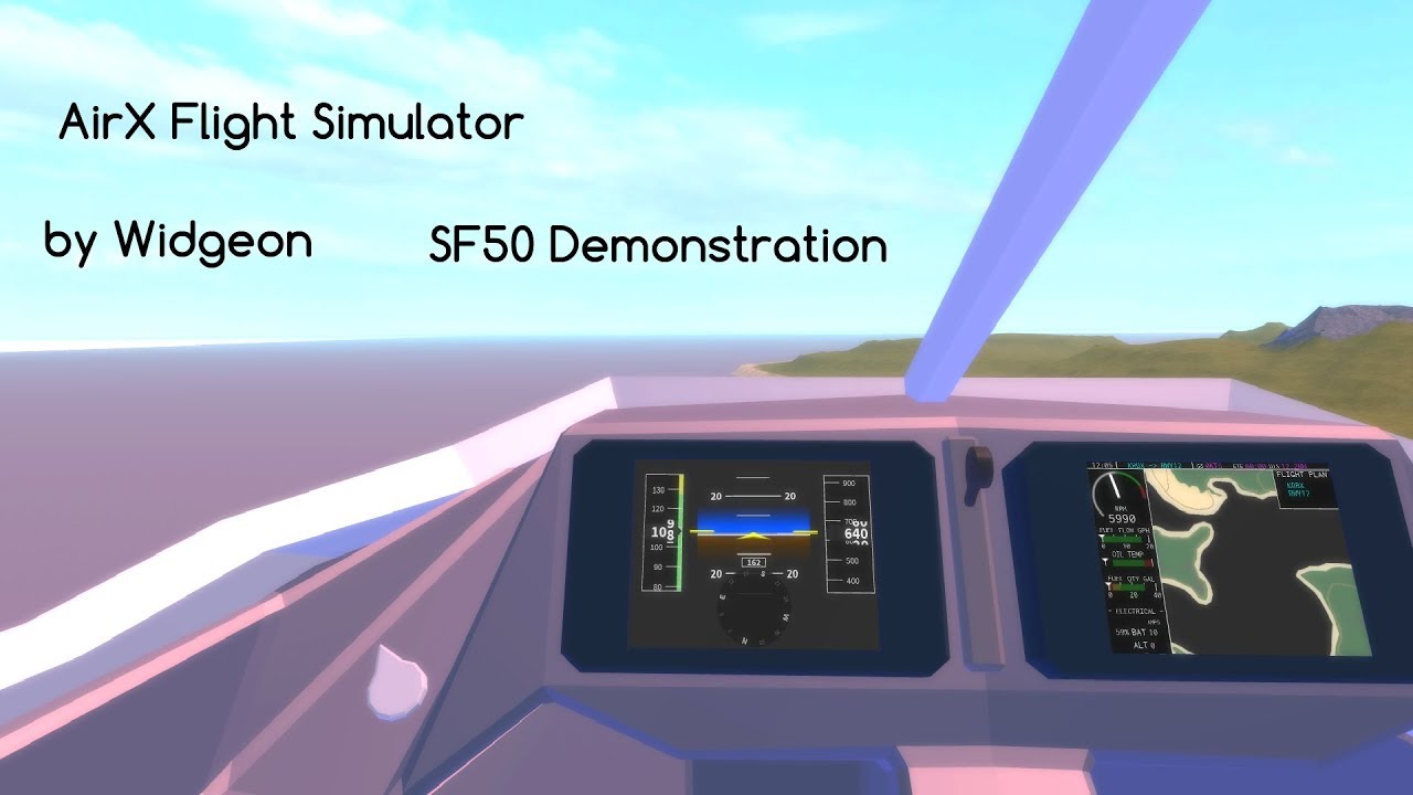 AirX Flight Simulator SF50 Demonstration (CONTROLS IN DESCRIPTION ...