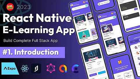 React Native E-Learning App - YouTube