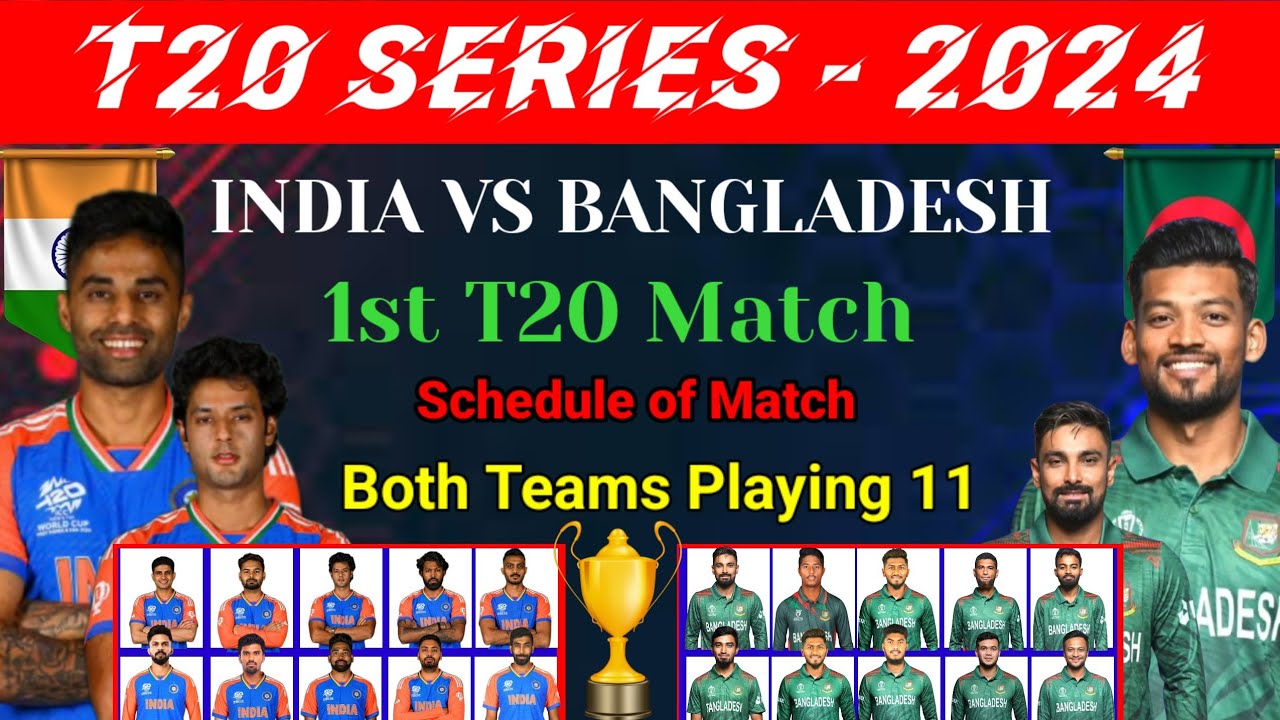 India Vs Bangladesh | 1st T20 Match 2024 | Ind Vs Ban T20 Series ...
