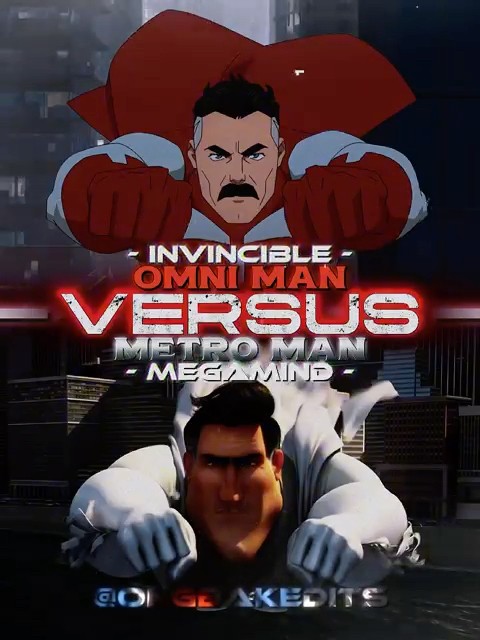 Omni Man vs Metro Man | Battle #shorts #invincible #megamind #omniman # ...