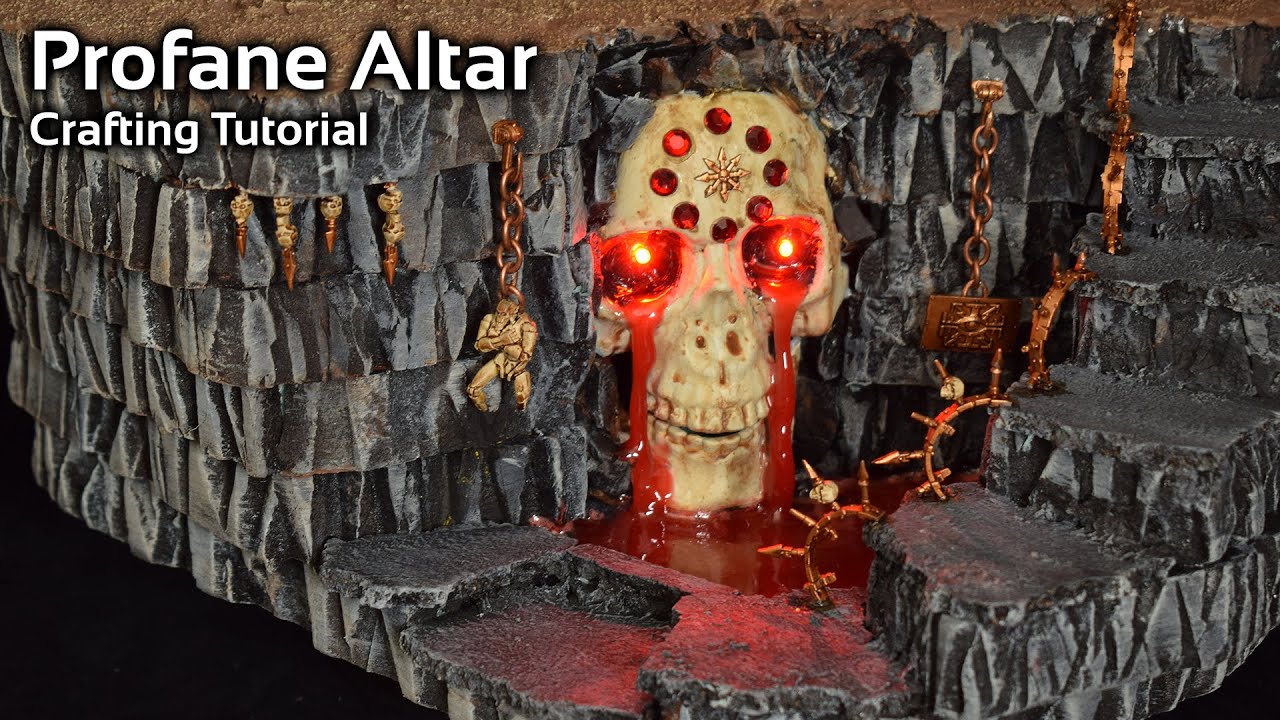 Building a Profane Altar for Dungeons & Dragons, Warhammer 40k - YouTube