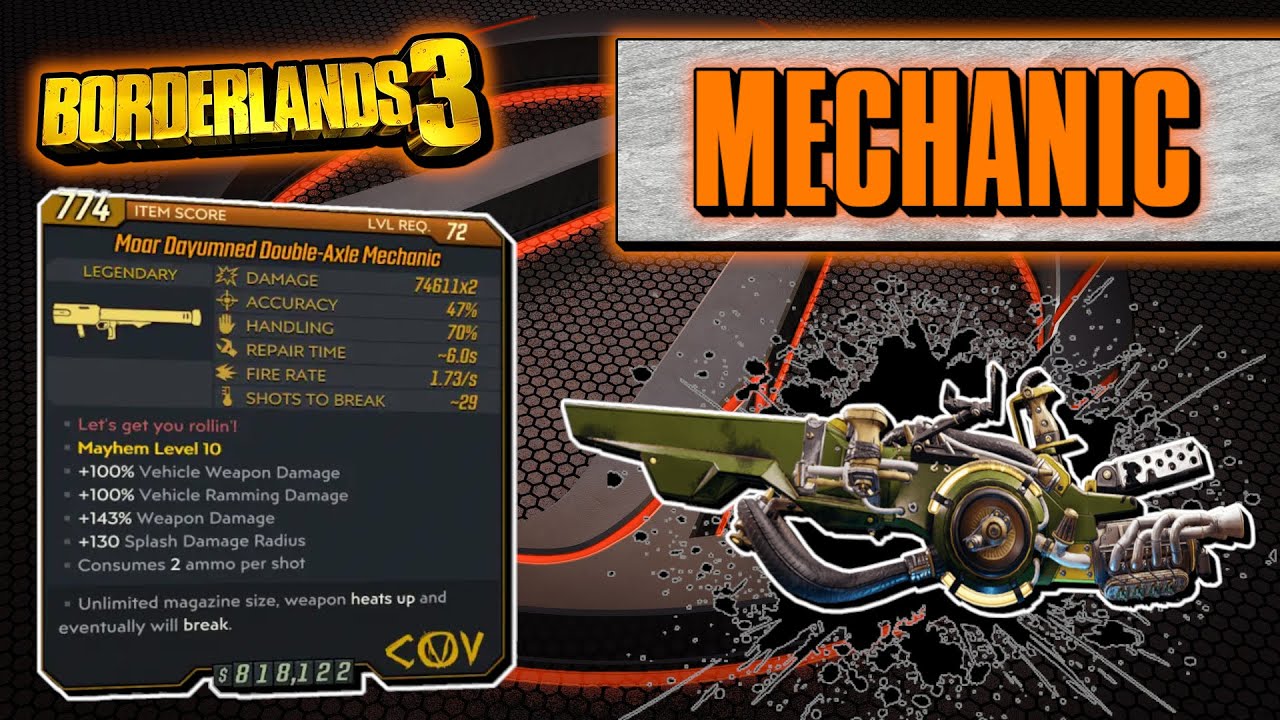 Legendary Item Guide | Mechanic | [Borderlands 3] - YouTube