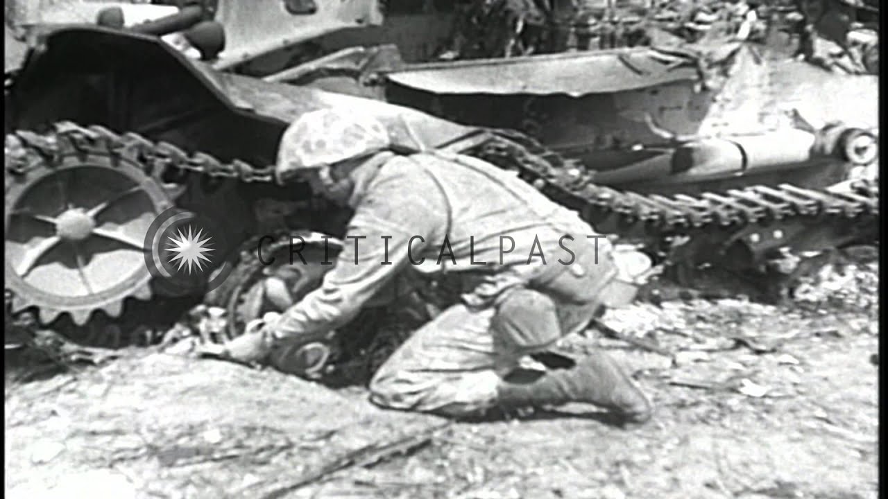 Loss of life during Battle of Tarawa, World War II. HD Stock Footage ...