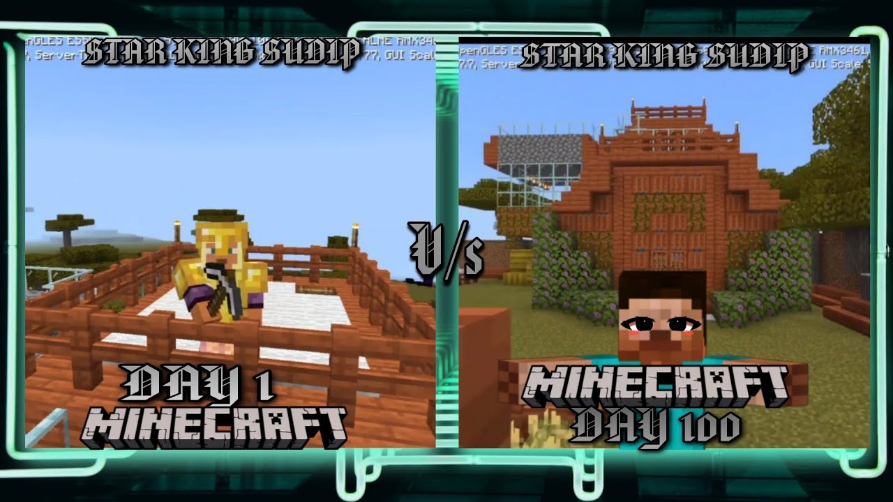 Minecraft 1 To 100 Day challenge Video Full Hard Map 🤯🤯 Fast Gameplay 🎯 ...