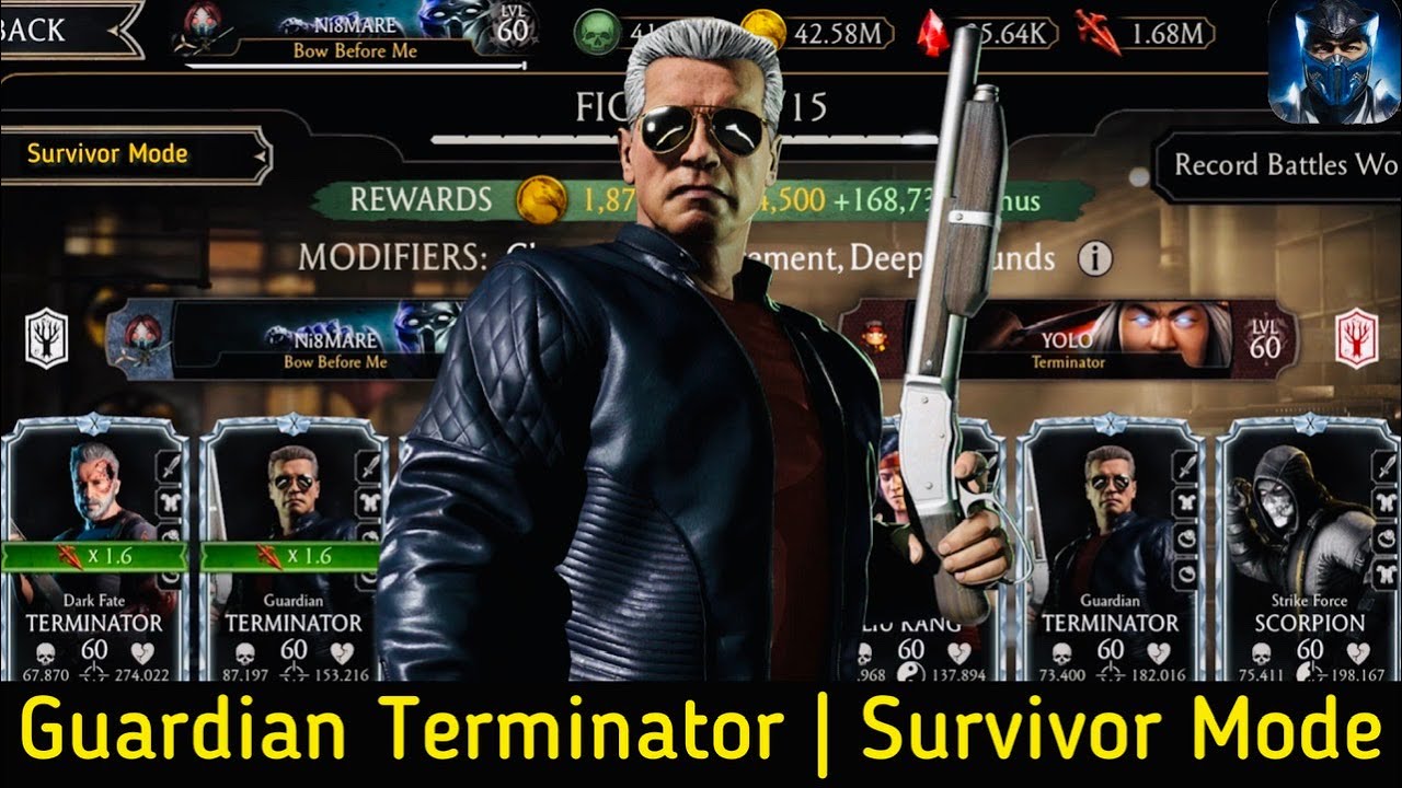 Guardian Terminator & Dark Fate Terminator | Survivor Mode elder Tower ...